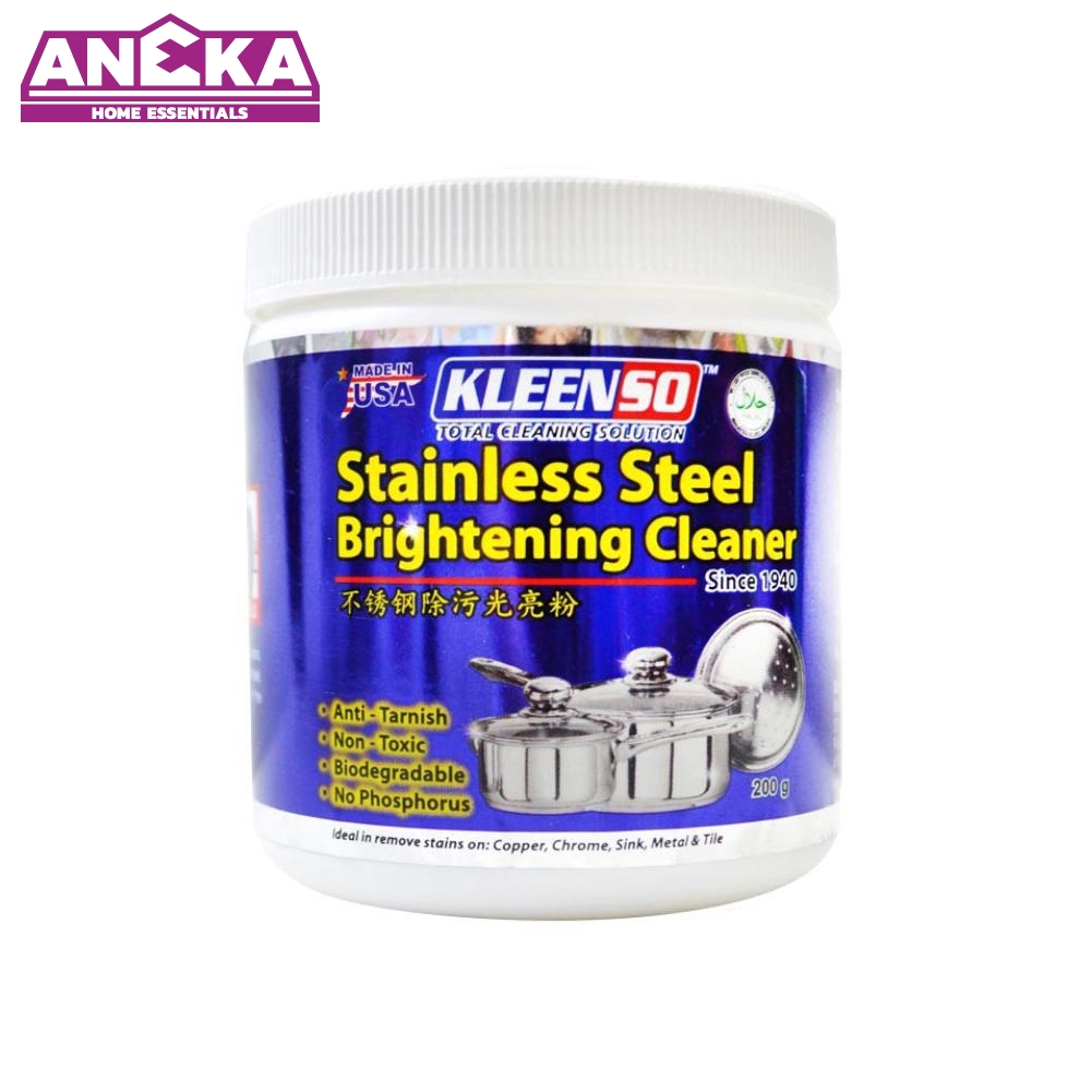 Kleenso Stainless Steel Brightening Cleaner 200g (KHC823) | Shopee Malaysia