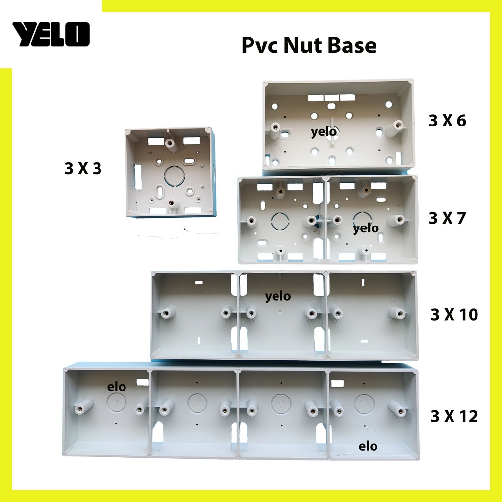 PVC Nut Box Surface Type/ Electrical Box/ Base Switch / Box Socket ...