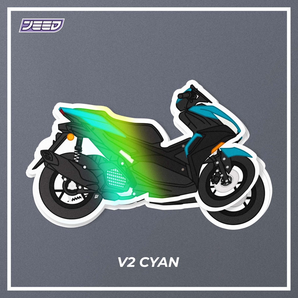 YAMAHA NVX Sticker Hologram Custom Color Waterproof Art Sticker PVC V1 ...