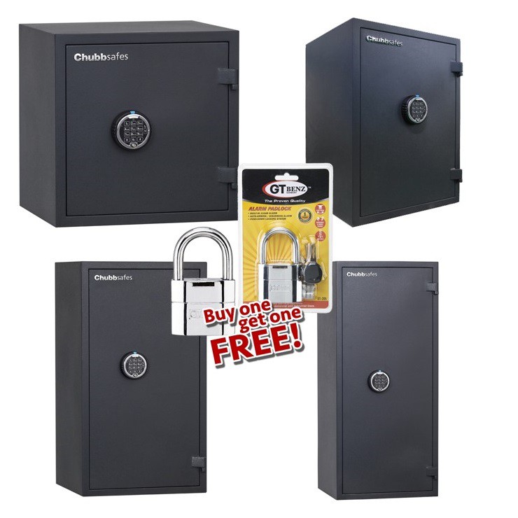 CHUBB Viper Safe With FREE Gift Option [Alarm Pad Lock | Fire ...