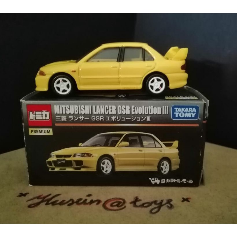 TOMICA PREMIUM MITSUBISHI LANCER EVO III YELLOW | Shopee Malaysia