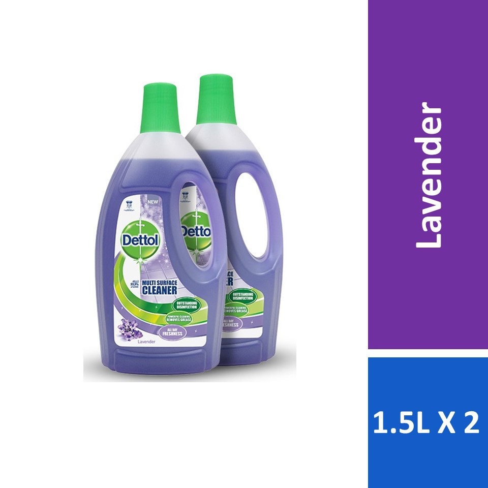 Dettol Multi Action Cleaner Lavender 1.5L X 2s | Shopee Malaysia