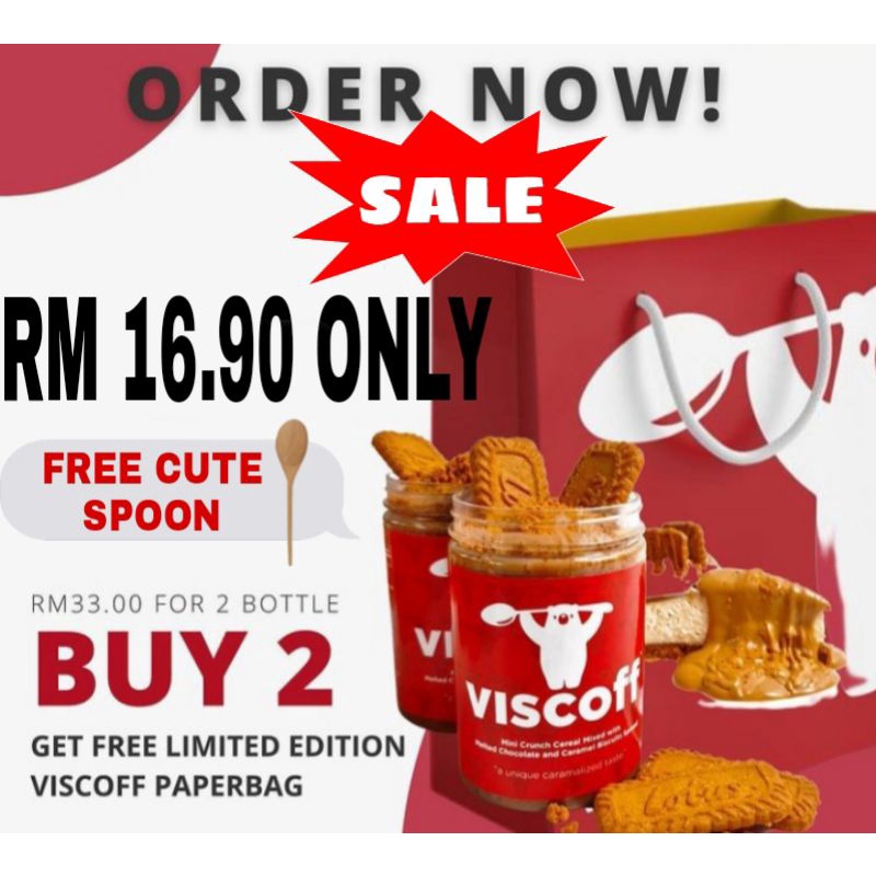 VISCOFF Biscoff Spread Crumbs Caramel Melted Chocolate with Mini Coco ...