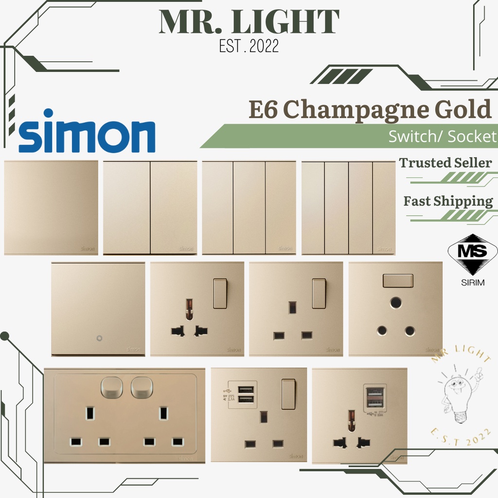 Simon E6 Series Switch (With Sirim!!) / Switches & Socket Outlet ...