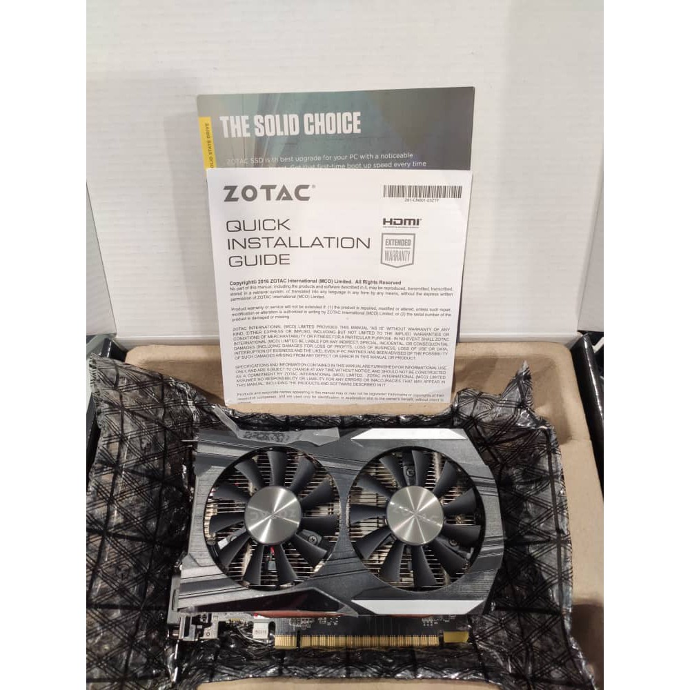 ZOTAC GTX 1050ti 4GB OC edition RMA unit | Shopee Malaysia