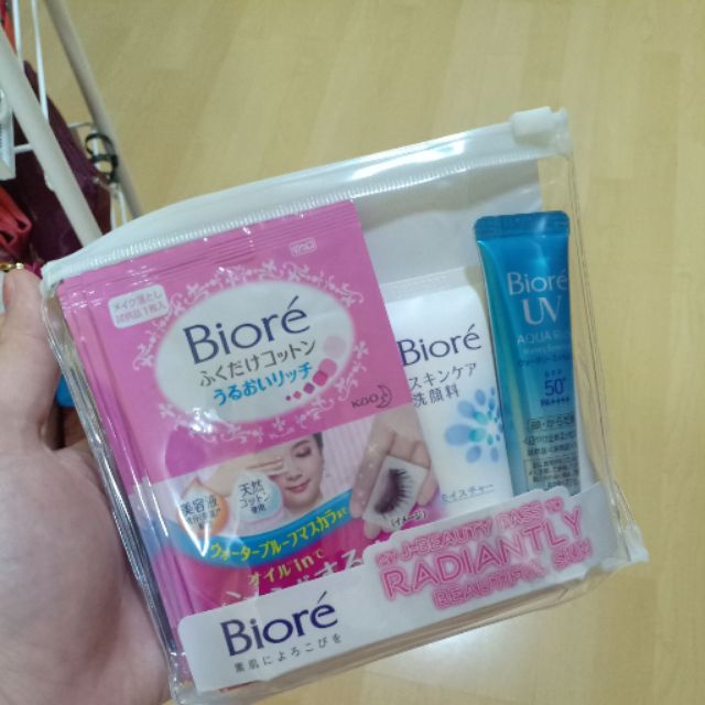 Biore Tester Kit BIORE MAKEUP REMOVER WIPES CLEANSER AQUA RICH WATERY ...