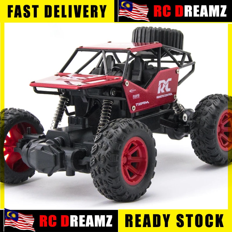 RcDreamz Rc Car 1/18 Rc Crawler Metal 1:18 Mini Rock Climber 2WD ...