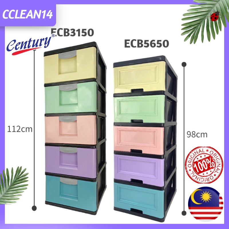 Century Drawer 5 Tier ECB3150 Almari Baju rak baju clothes rack cabinet ...