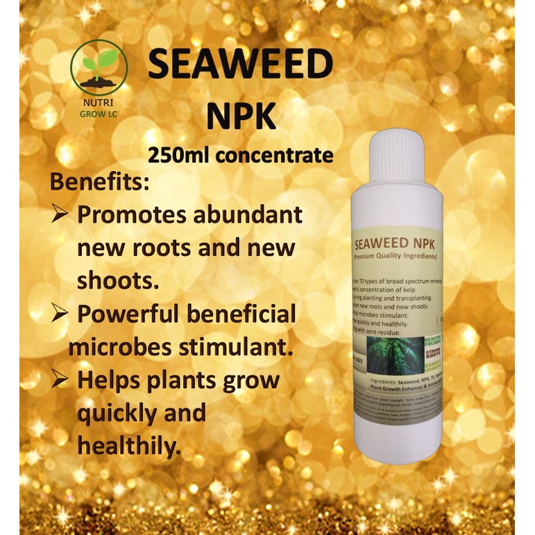 Seaweed with NPK Fertilizer for Plants Seaweed NPK concentrated ...