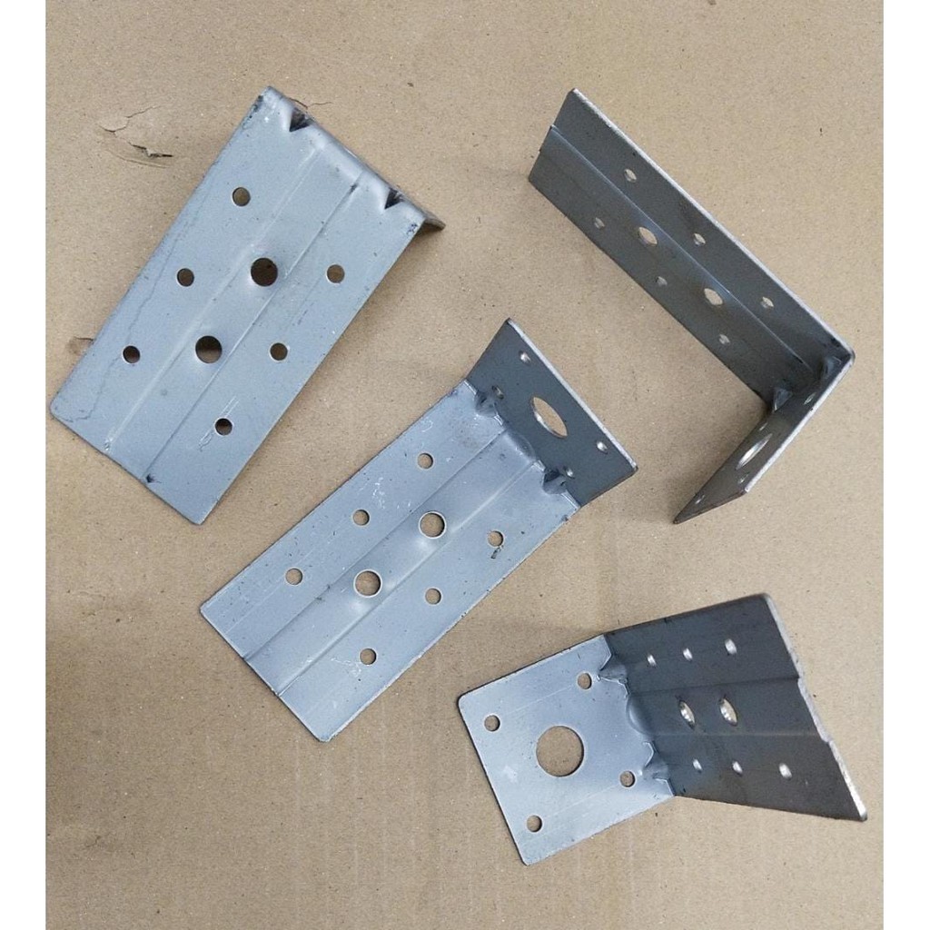 1pcs - 2" X 4" X 1.5MM GALVANIZED IRON (GI) L BRACKET ROOF / L BRACKET ...