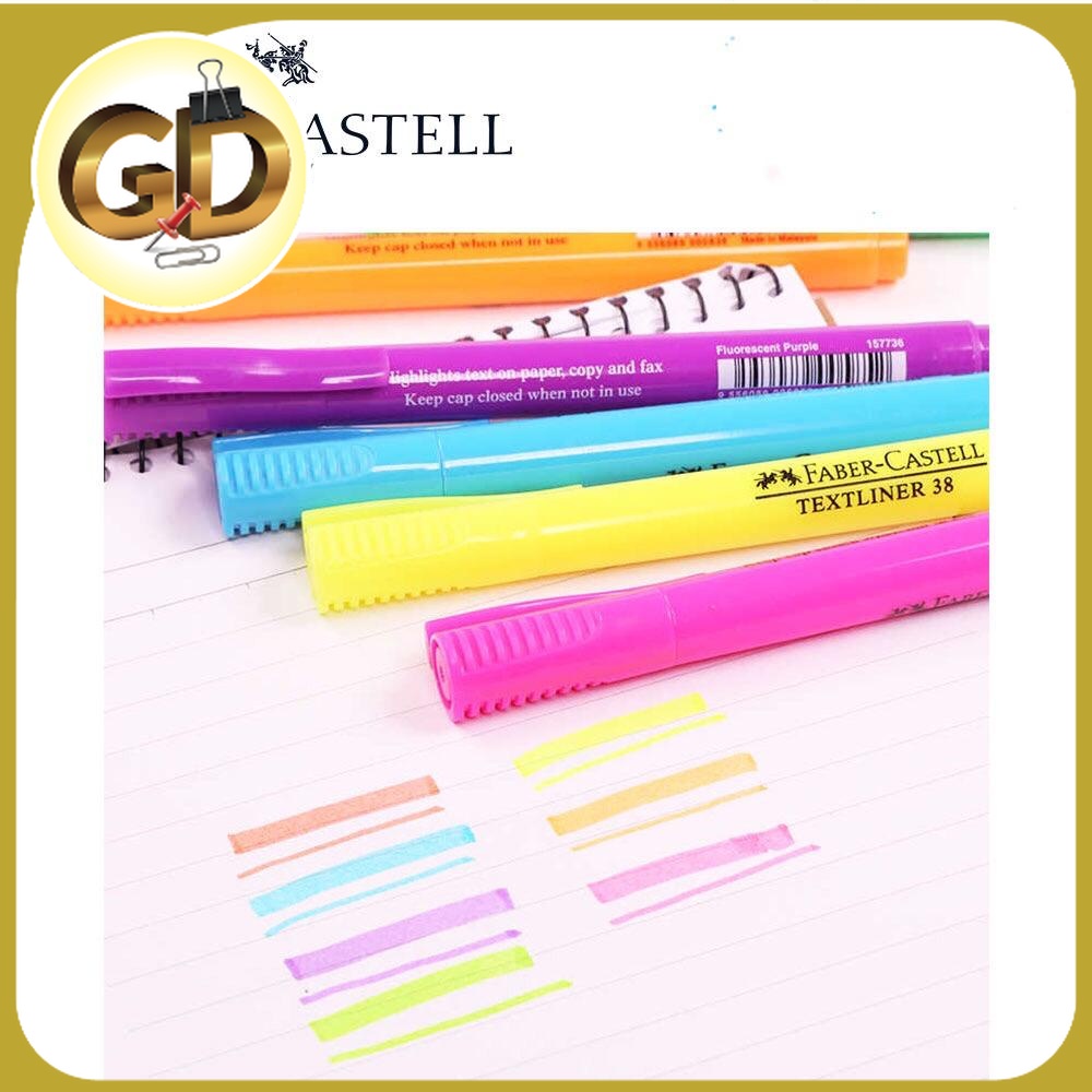 Faber-Castell Textliner 38 Pastel & Super Fluorescent Colour ...