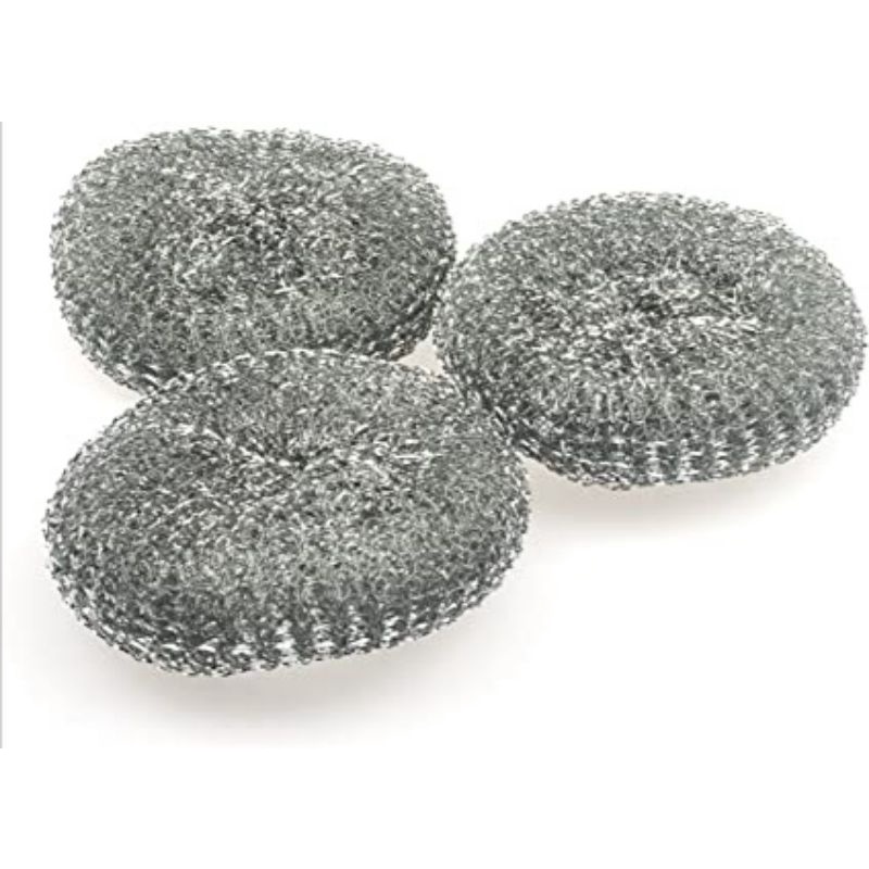3 pcs metal scour pad / berus besi basuh periuk | Shopee Malaysia