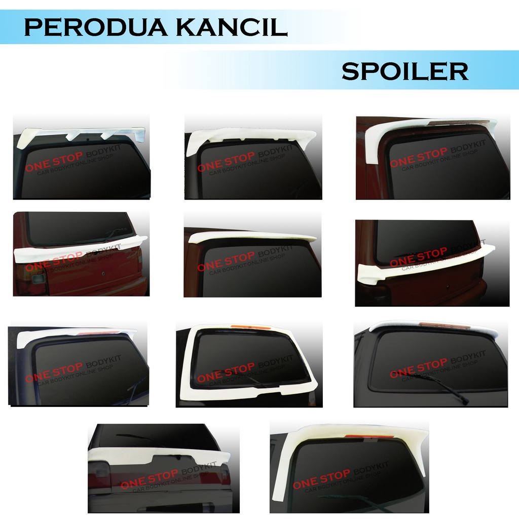 PERODUA KANCIL 660/850 (LAMPU PETAH ) SPOILER (MIRA,CROSS,OE) FIBER ...