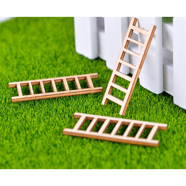 Cute Ladder Mini Diy Garden decoration outdoor garden decoration ...