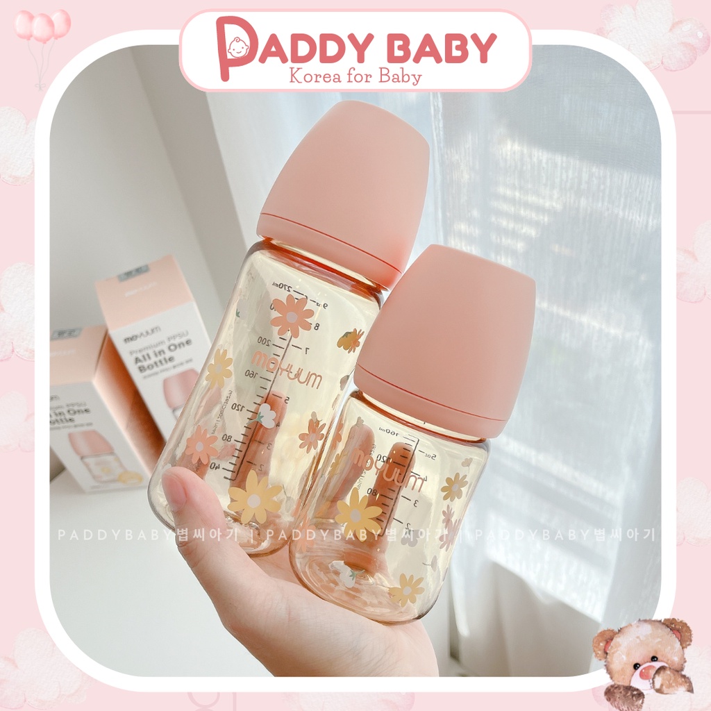 New model Korean chrysanthemum Moyuum milk bottle for babies 170ml 270ml - made in Korea ...