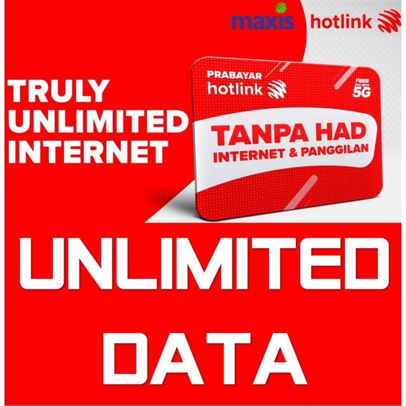 (Special Promo-FREE SIM) Hotlink RED Prepaid SIM with NON-STOP Social ...