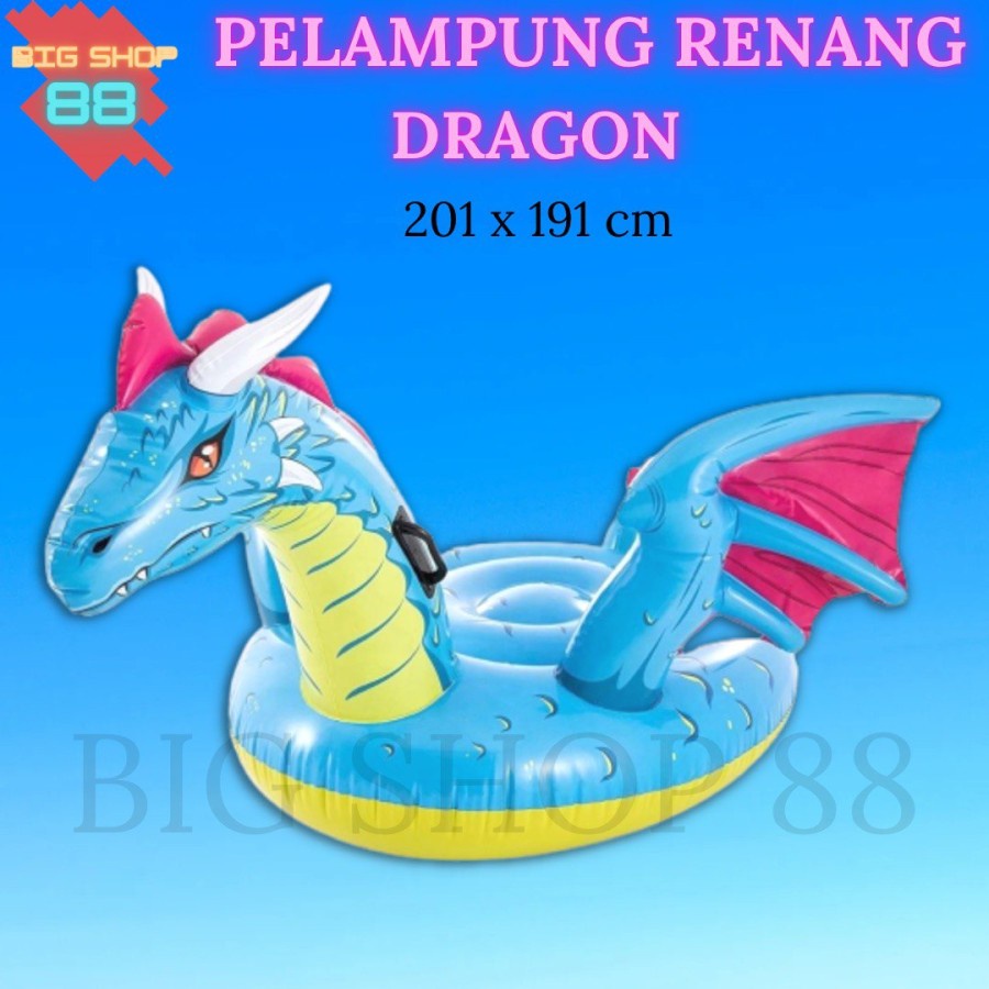 Intex Kids Swimming Tire FLOATIES INTEX DRAGON DRAGON RIDE ON | Shopee ...