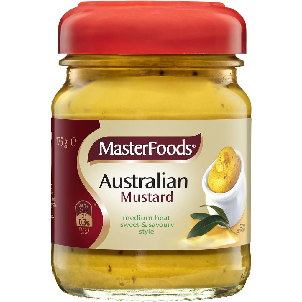MASTERFOODS Mustard French/Mild English/Hot English/Australian ...