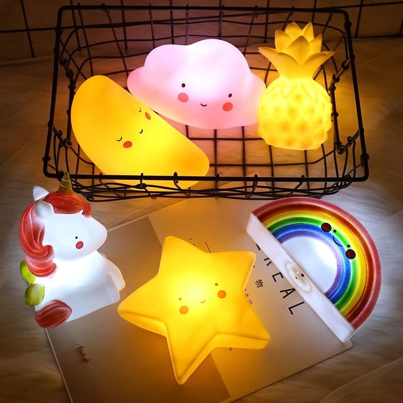 Cute Night Lamp Mini Projector Twinkling Character Night Lamp F1L5 ...