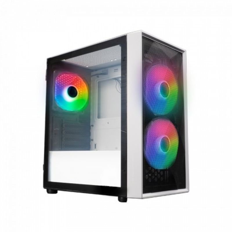 TECWARE FORGE M2 ARGB TG M-ATX CHASSIS - WHITE # TWCA-FOGM2A-WH ...