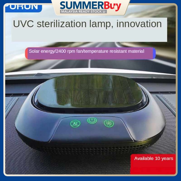 Solar USB Smart Home Car Air Purifier Fresh Oxygen Ionizer Smoke ...