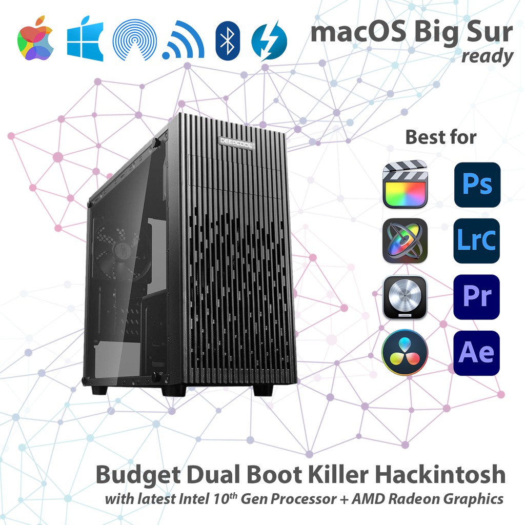 Budget Dual Boot (macOS + Windows) mATX Killer Hackintosh with latest ...