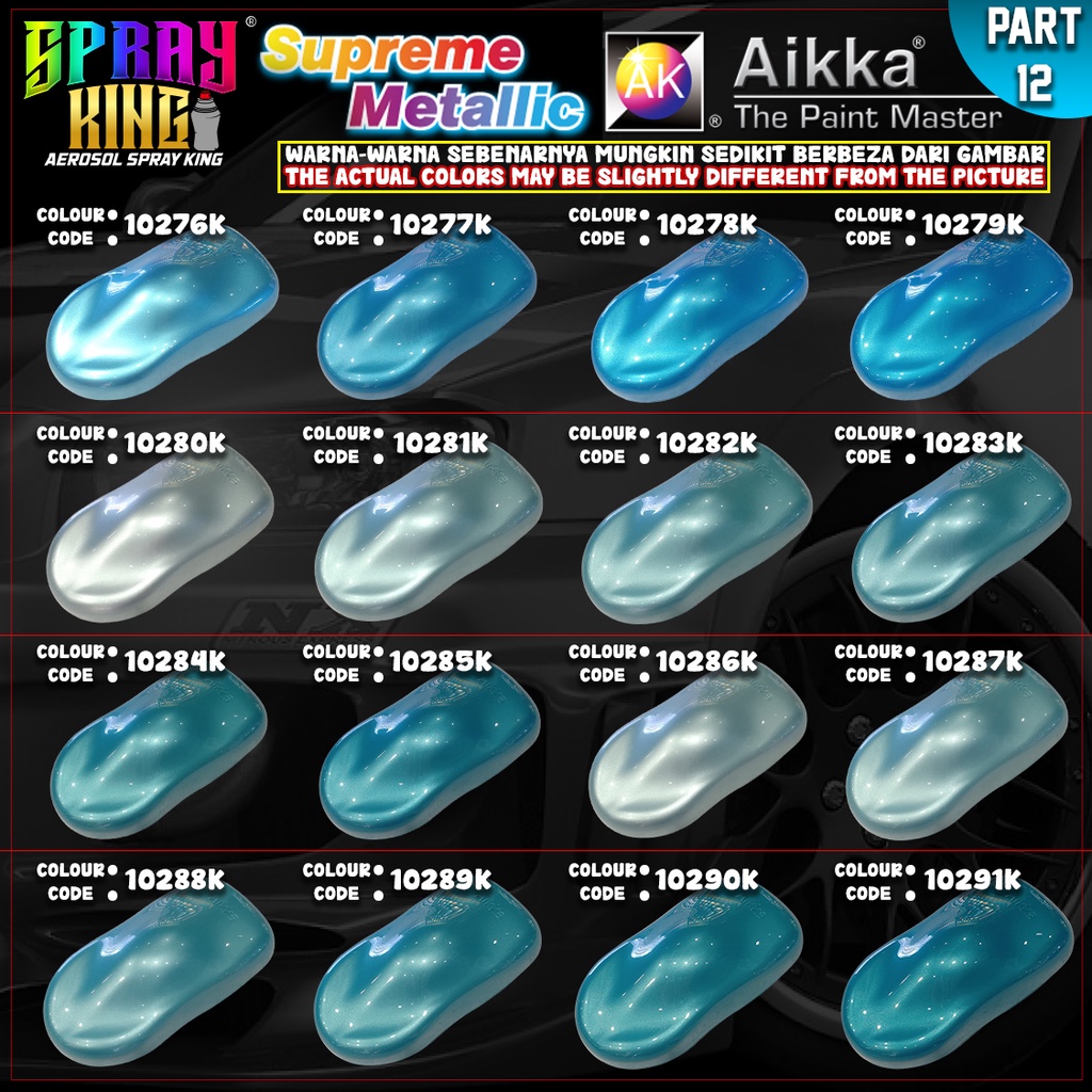 [ 🔴 AIKKA Supreme Metallic Pro ] (Part 12) 10291K Series Color Cat ...
