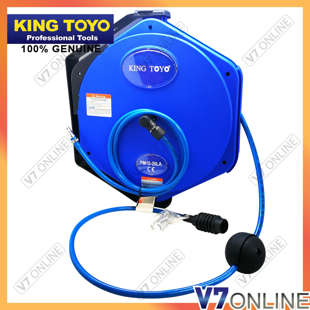 KING TOYO Auto Hose Reel 20M ( PVC Hose ) [KTAHR-20M] | Shopee Malaysia