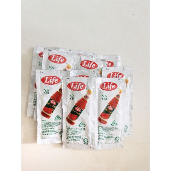 [BUY 5 SET FREE 1 SET] Life Chilli Sauce Sachet 10g (10 Packs/Sachets ...