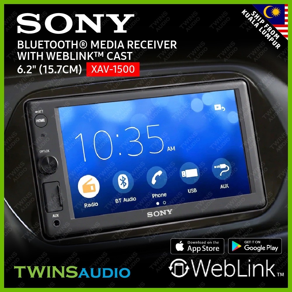 SONY Car Player 6.95” – SONY XAV-AX5500 Bluetooth Media Receiver Apple ...