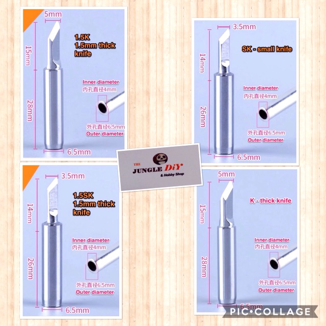Assorted 900-M 936 series soldering bit tip | Shopee Malaysia