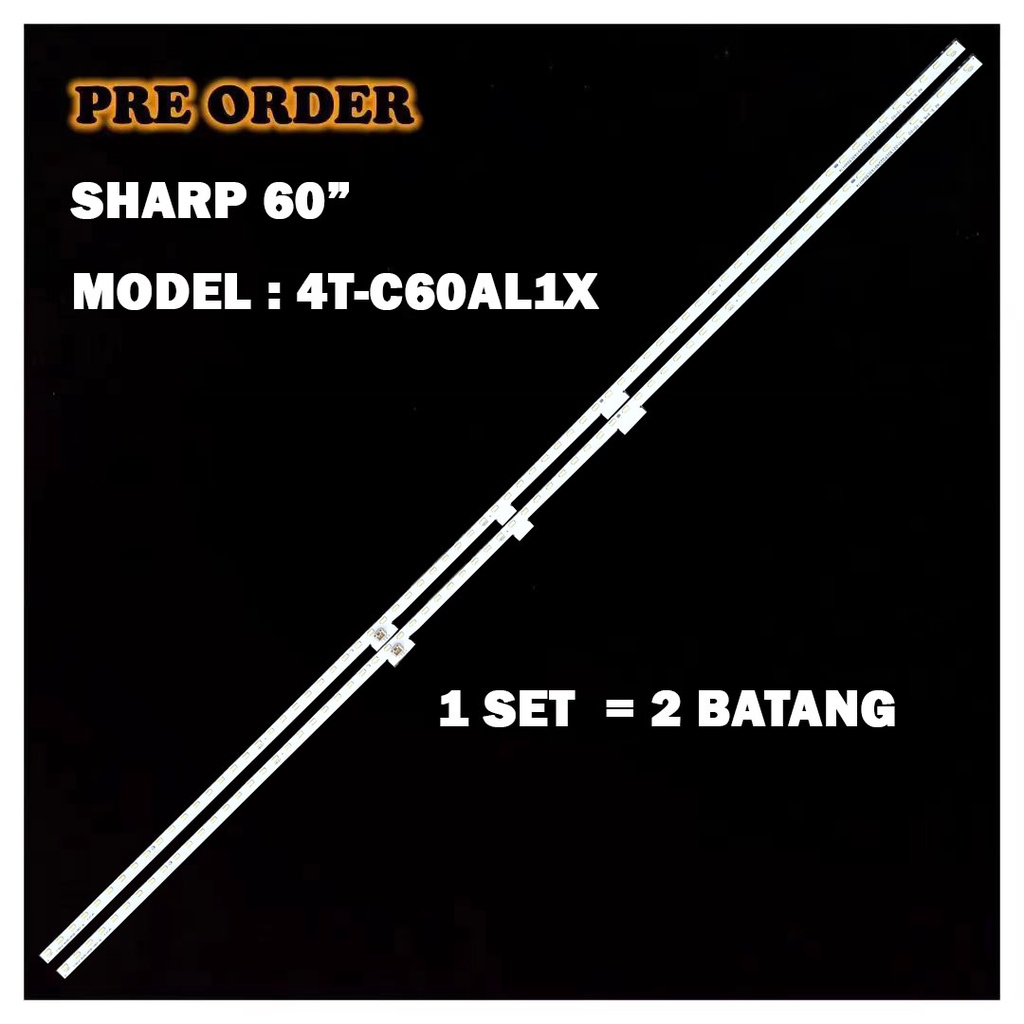 SHARP 60" 4T-C60AL1X TV LED Backlight Strips / Lampu TV 4TC60AL1X ...