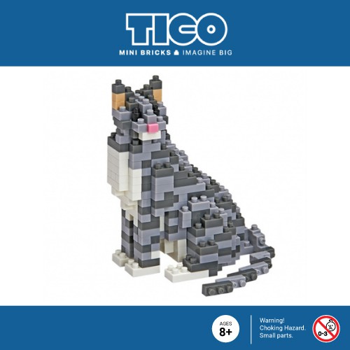 TICO Mini Bricks CLASSICAL CAT - Tabby | PET Series | TICO 微型積木 | 經典CAT ...