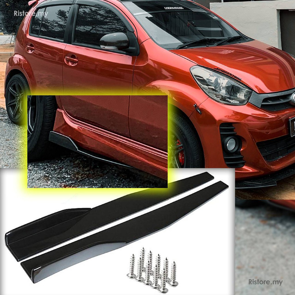 【READY STOCK MALAYSIA】Car universal Side Skirt 86cm Rocker Splitters ...