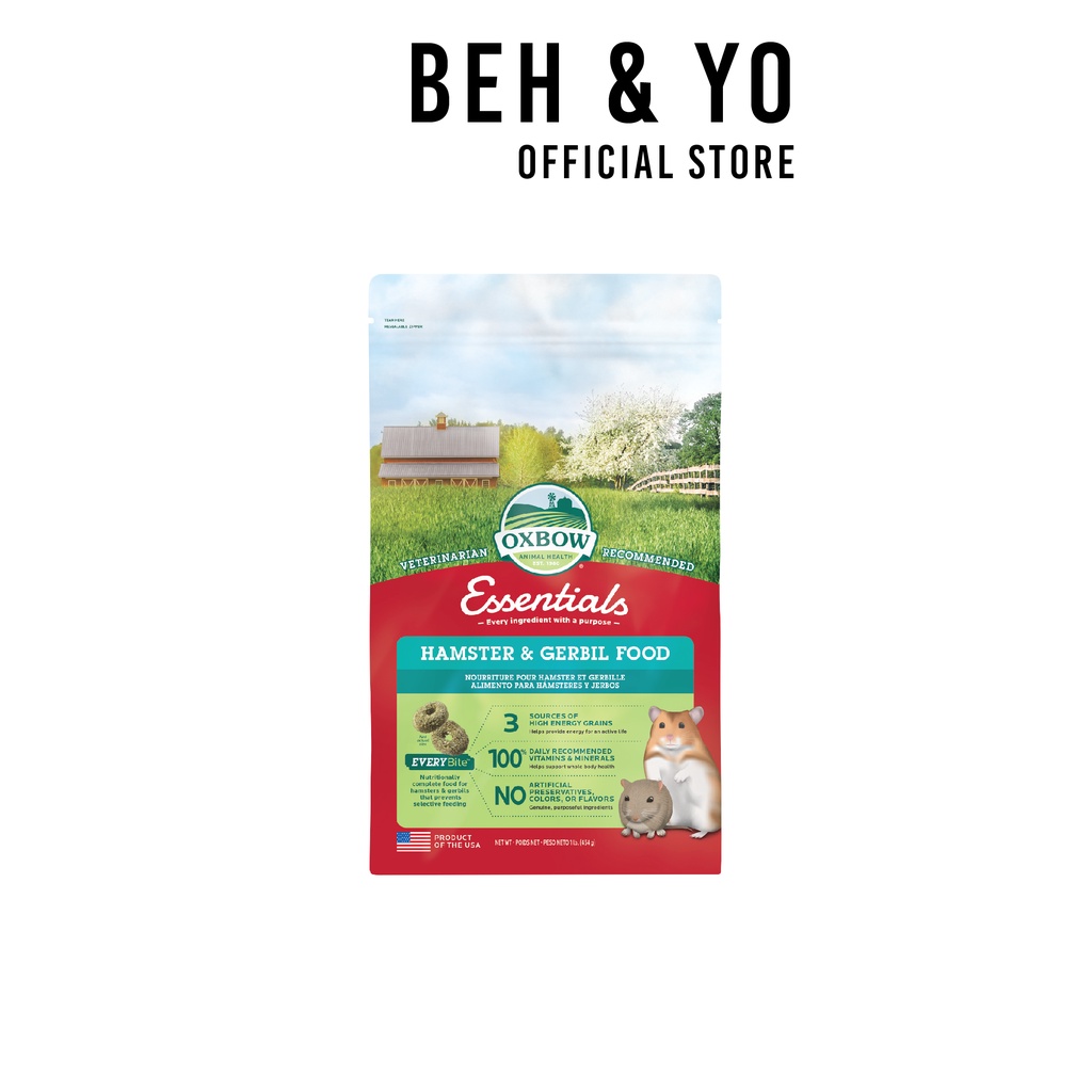 Oxbow Essentials Hamster & Gerbil Food (1 lb) - 454 g | Shopee Malaysia