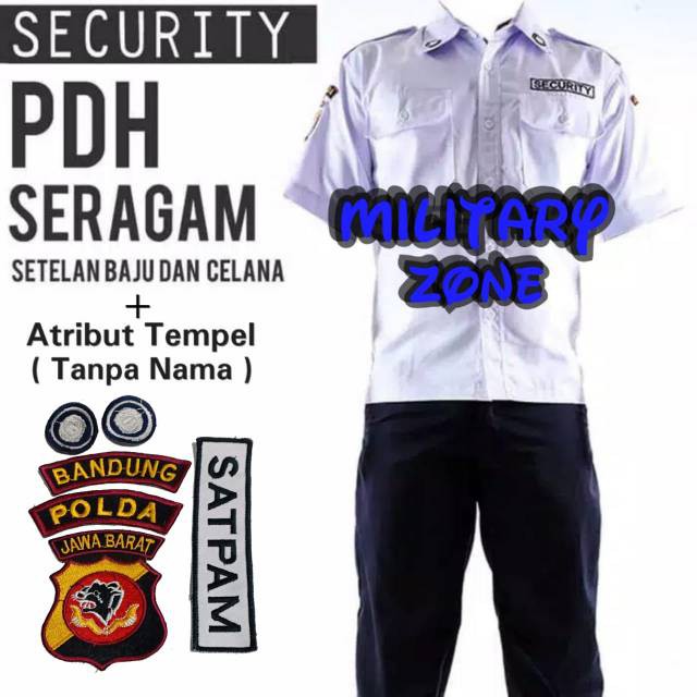 The Latest New PDH SECURITY Guard Uniform BANDUNG PDL PSH SAFARI Office ...