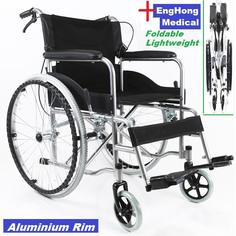 EngHong Lightweight Wheelchair 22inch wheelchair, 22 Big Rim Wheelchair ...