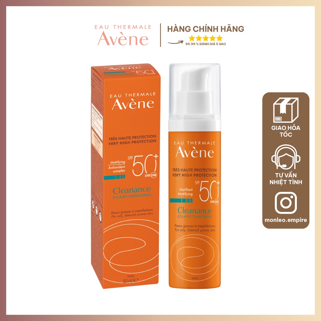 Avene Cleanance Solaire SPF50+ sunscreen for oily and acne-prone skin ...