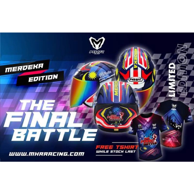 LIMITED EDITION MERDEKA MHR HELMET | Shopee Malaysia