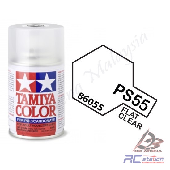 Tamiya Color #86055 PS-55 Flat Clear Spray Paint 100ml | Shopee Malaysia