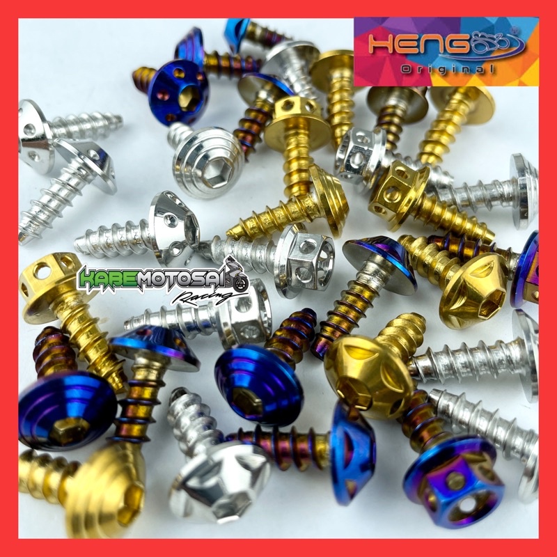 🏁 (1 BIJI) SKRU COVERSET M5 15MM THREAD KASAR 🏁 ORIGINAL HENG THAILAND ...