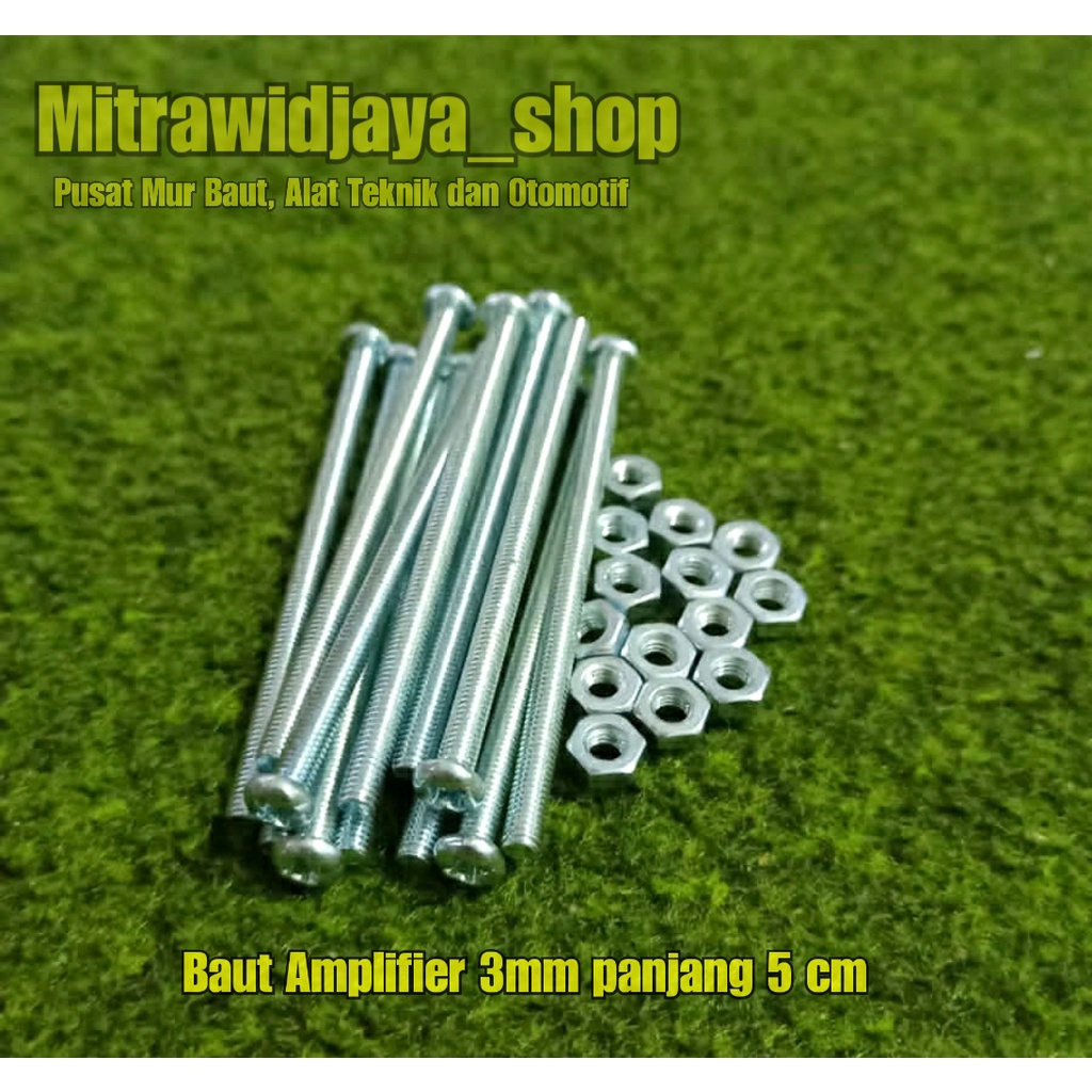 BOLT + NUTS 3mm 1cm,1.5cm,2cm,3cm,5cm amplifier bolts miniature bolts ...
