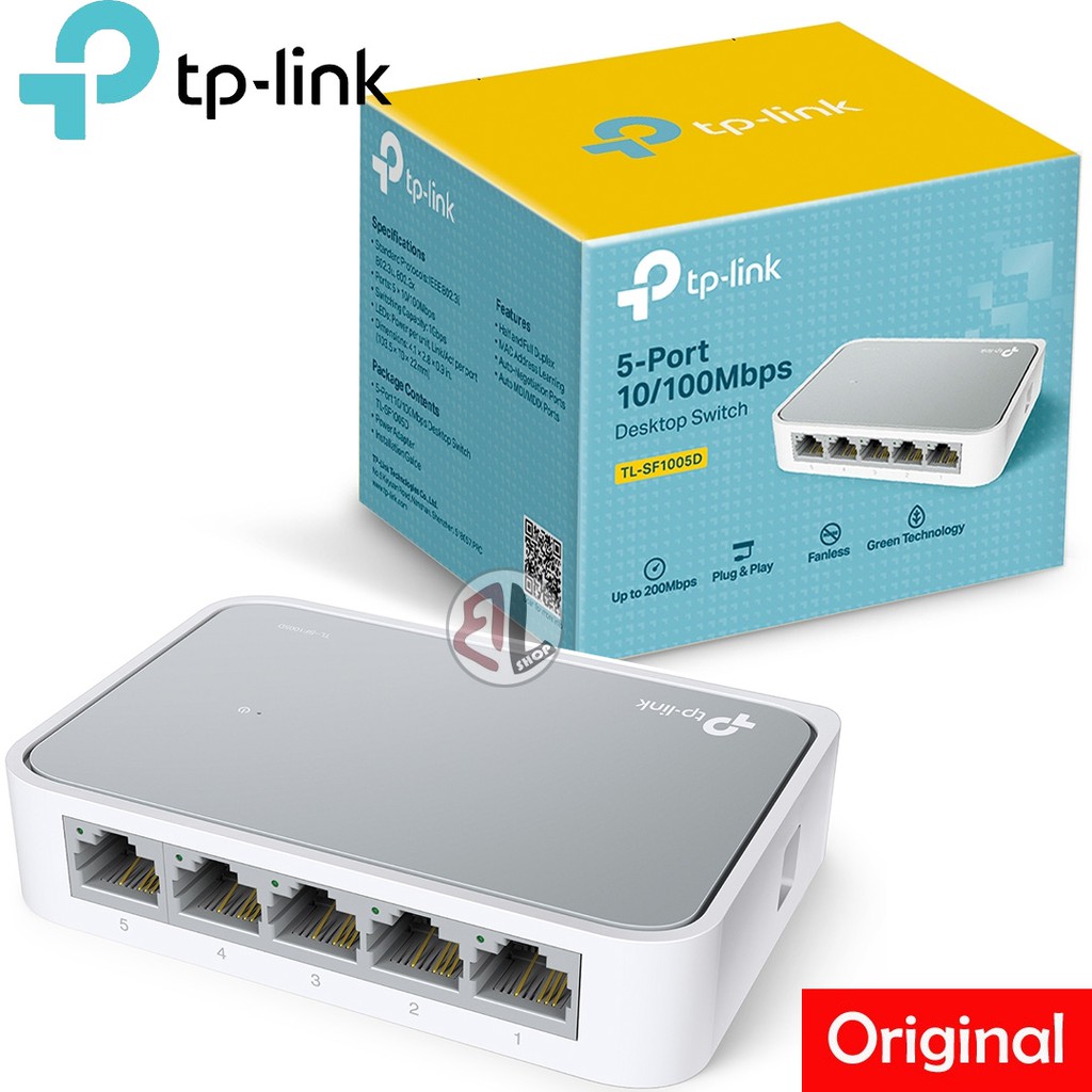 Official TP-Link TL-SF1005D 5-Port 10/100Mbps Desktop Switch | Shopee Malaysia