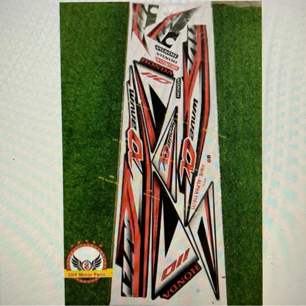 HONDA W-CX WAVE CX STICKER (1) // WAVE110 CX WAVE ALPHA BODY COVER SET ...