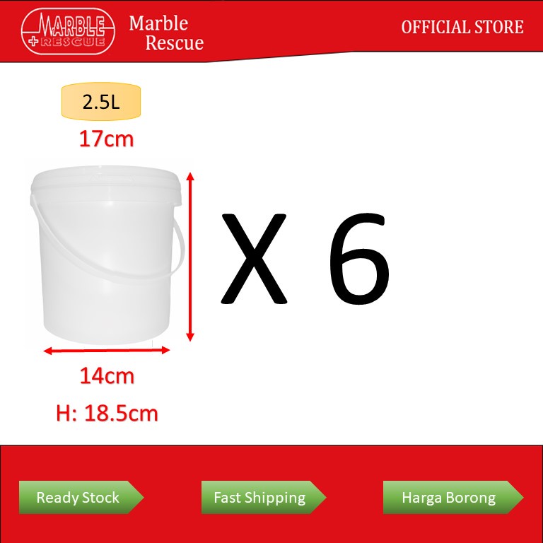 [NEW] BULK Quantity PP White Plastic Paint Pail Tub Container with ...