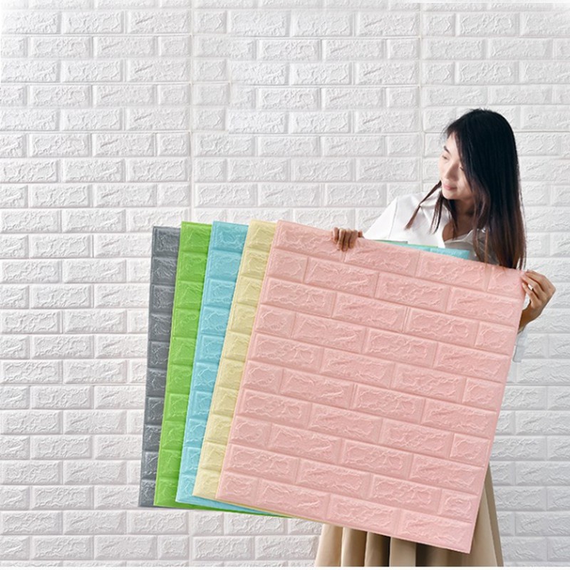 Kaison 3D Wallpaper Self adhesive glue wall paper waterproof sticker ...