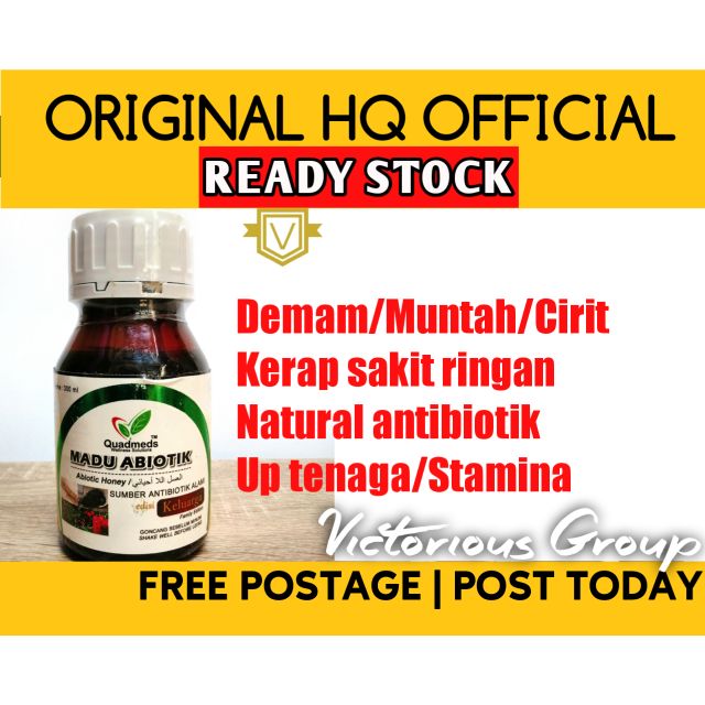 Madu Abiotik (Terapi Demam/Antibiotik Semulajadi) | Shopee Malaysia