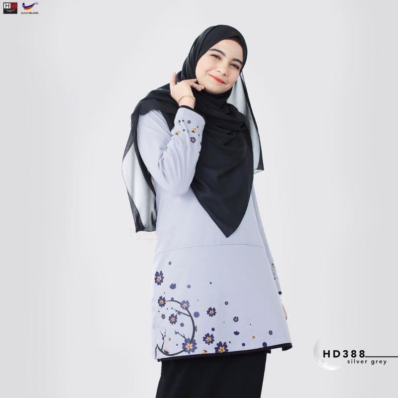 TSHIRT MUSLIMAH HUMAIRA DESIGN : DEL LUNA (SIZE S-3XL) | Shopee Malaysia