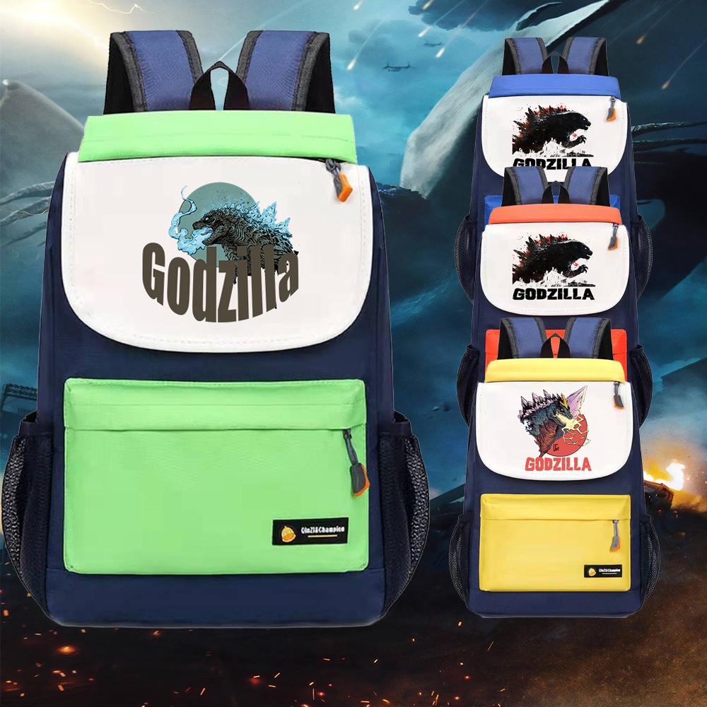 Godzilla Child School Bag Cartoon Boy Nylon Backpack Fashion Student ...