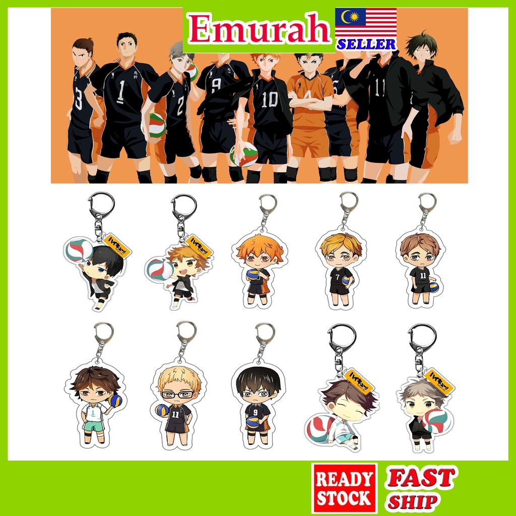 Haikyuu Acrylic Keychain Keyring | Shopee Malaysia